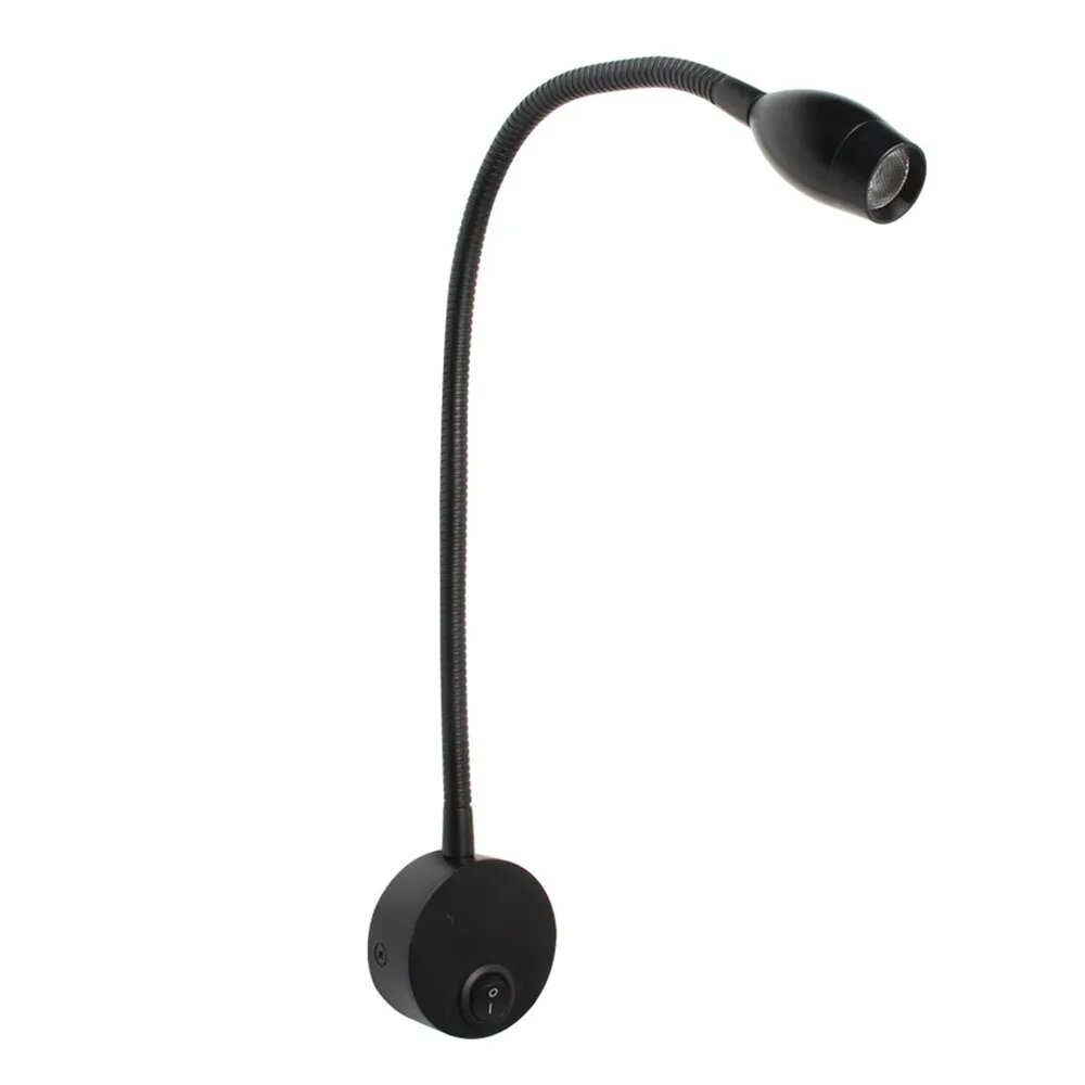 Настенный светодиодный светильник 3 Вт для кабинета с гибкой ножкой, белый