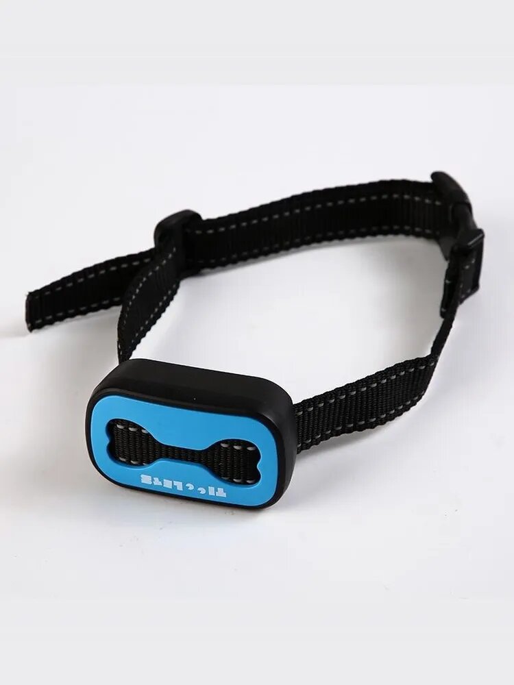 Ошейник Антилай для собак, вибросигнал, без тока, регулируемый, черный