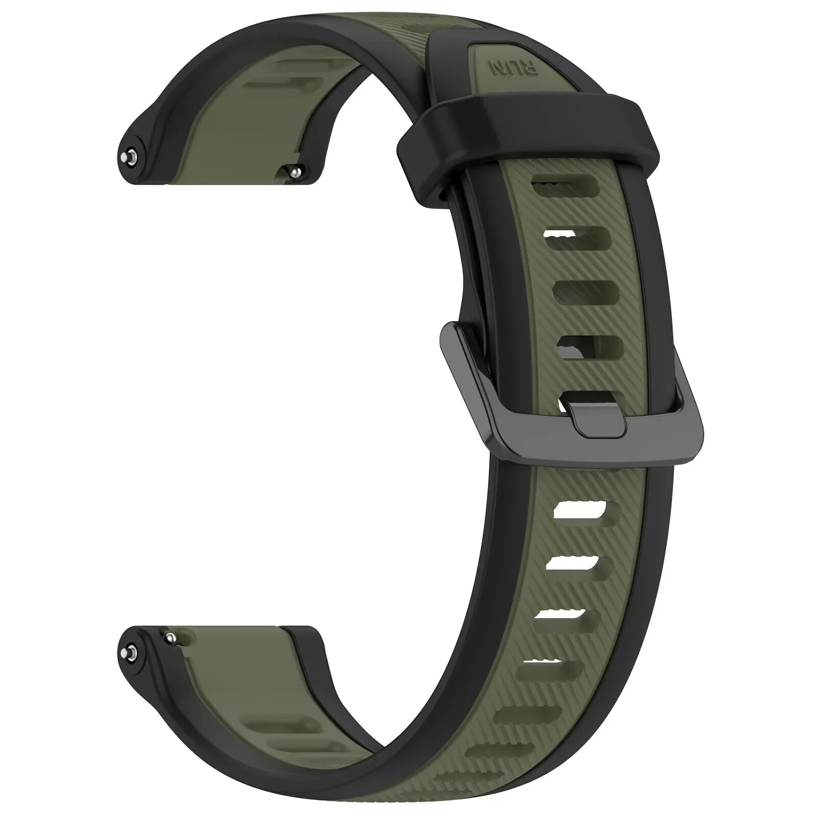Силиконовый ремешок Garmin Forerunner 165/165 Music, 5 black army green