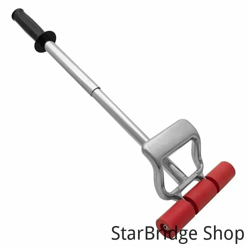 Телескопический алюминиевый ролик для пола и стен с резиновым покрытием 27 дюймов