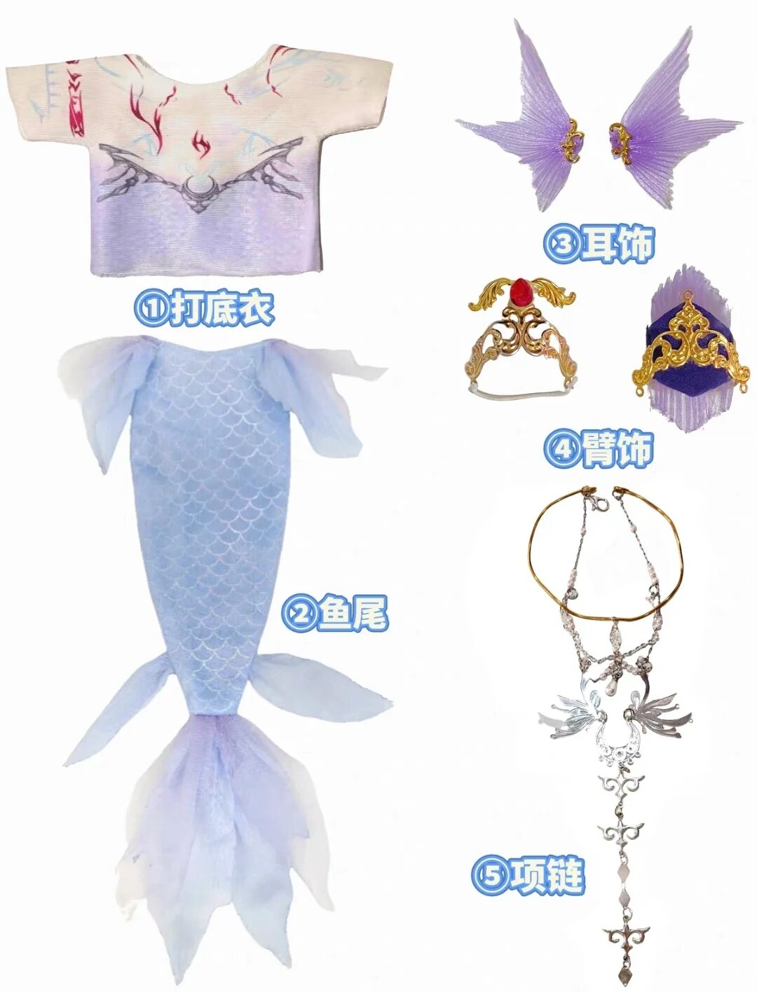 Плюшевая кукла Rafayel Mermaid Tail Clothes Pre-sale 60 days