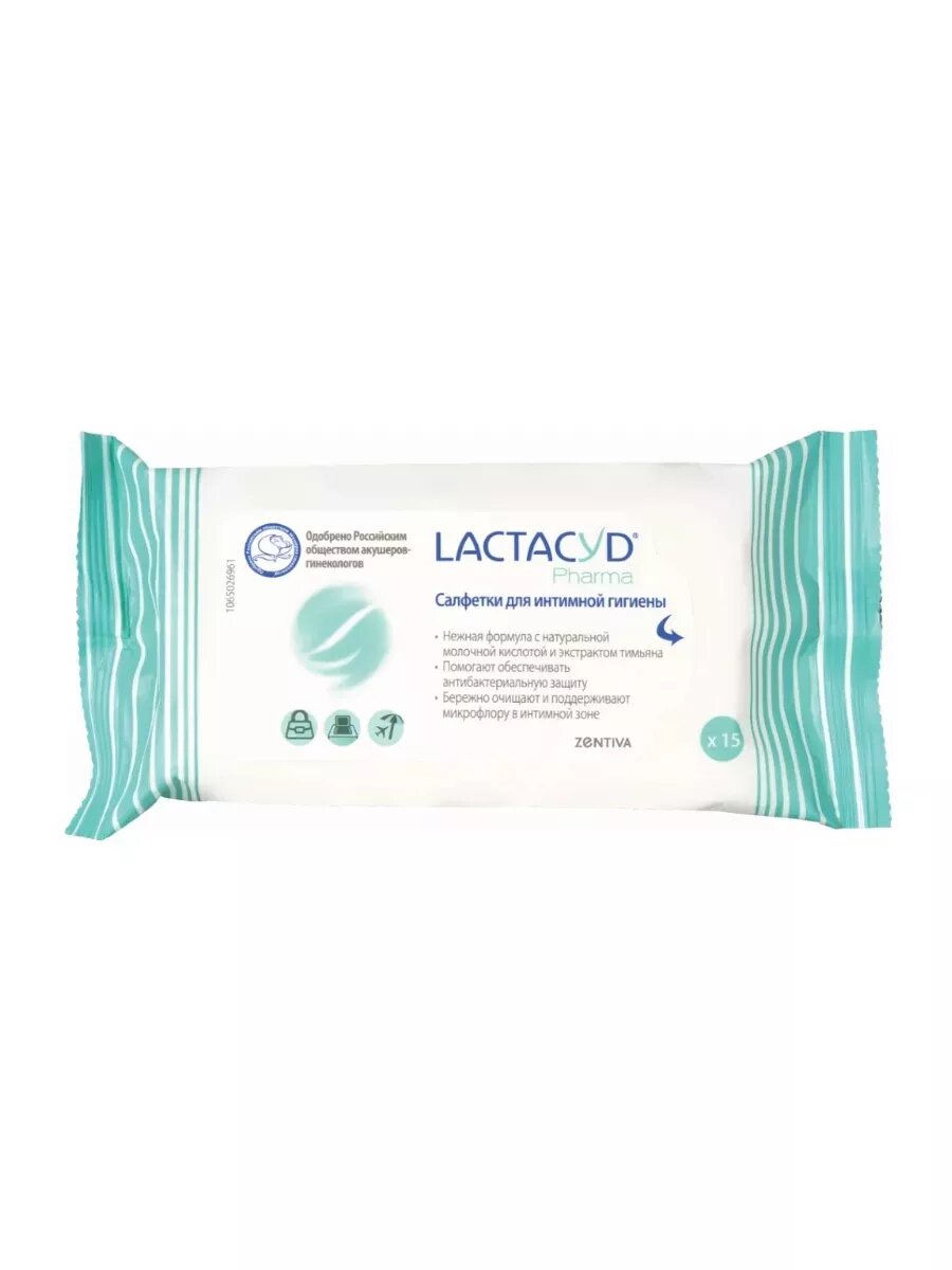 Салфетки для интимной гигиены (с тимьяном), 15 шт