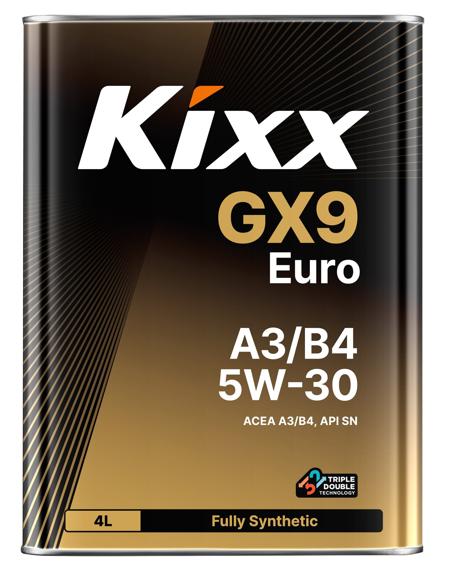 Масло моторное Kixx GX9 Euro A3/B4 5W-30 /4л мет. для бензиновых и дизельных двигателей