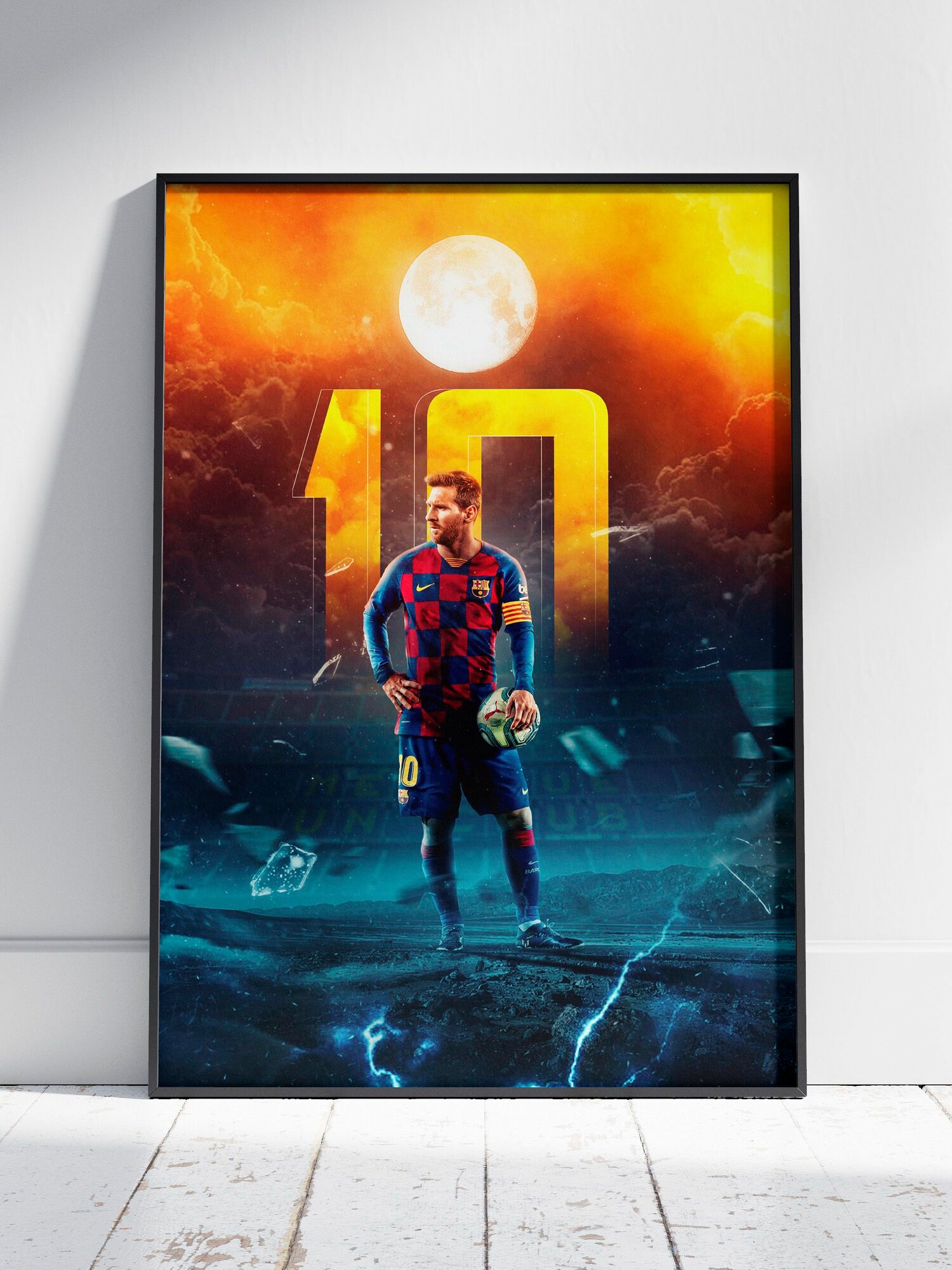 Плакат на стену для интерьера Барселона (Лионель Месси - Lionel Messi 36) - Постер по спорту и физической активности формата A3 (30x42 см)