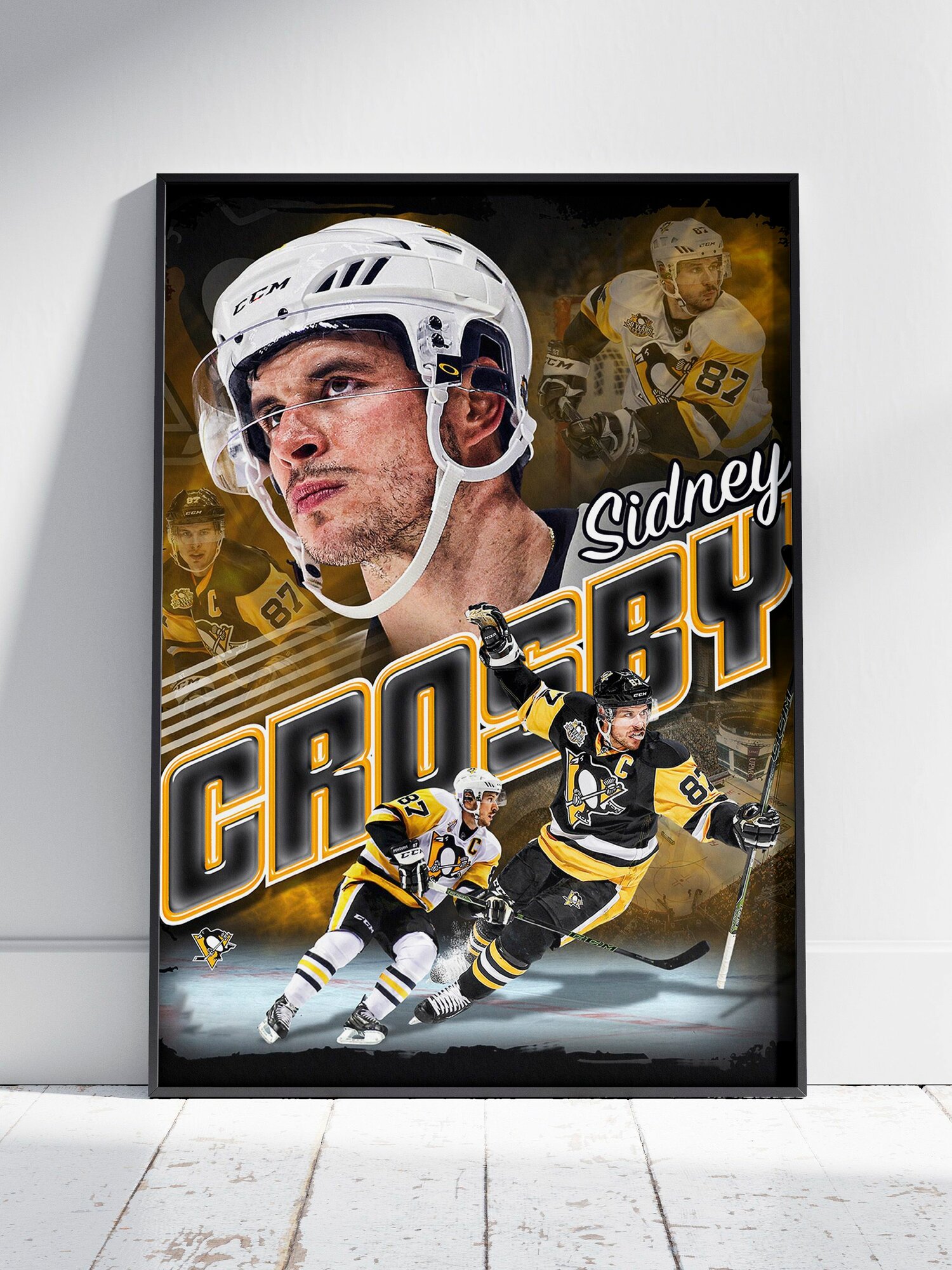 Плакат на стену для интерьера Легенды Хоккея (Сидни Патрик Кросби - Sidney Crosby 1) - Постер по спорту и физической активности формата A3 (30x42 см)