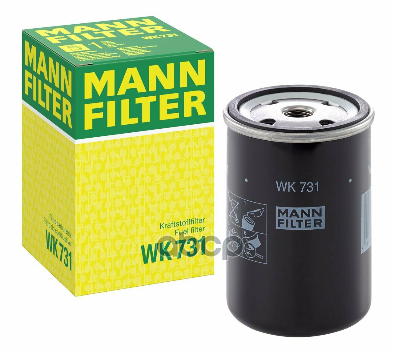 Фильтр топл! MANN-FILTER арт. WK731