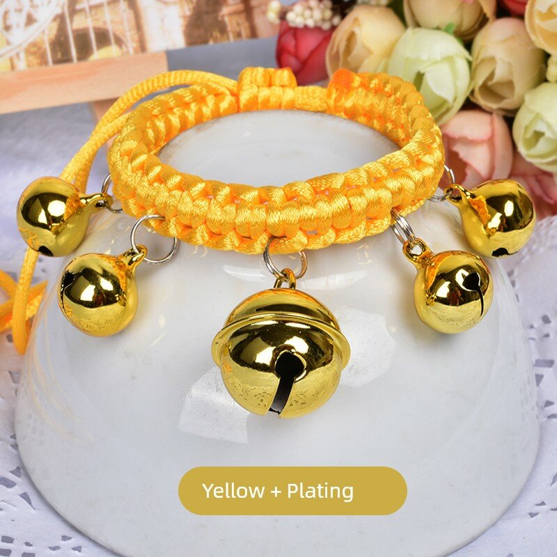 Плетеный ошейник-колокольчик для собак (Тедди, Пудель, Шнауцер), ошейник-подвеска для маленьких собак, аксессуары для