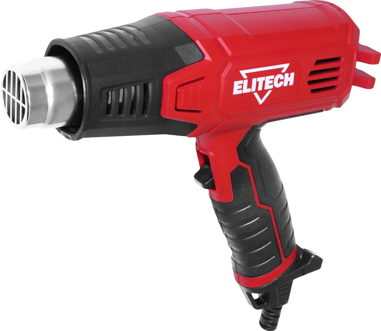 Промышленный фен ELITECH ТБ 1655, 1600Вт, защита от перегрева, стеклозащитное, плоское, рефлекторное