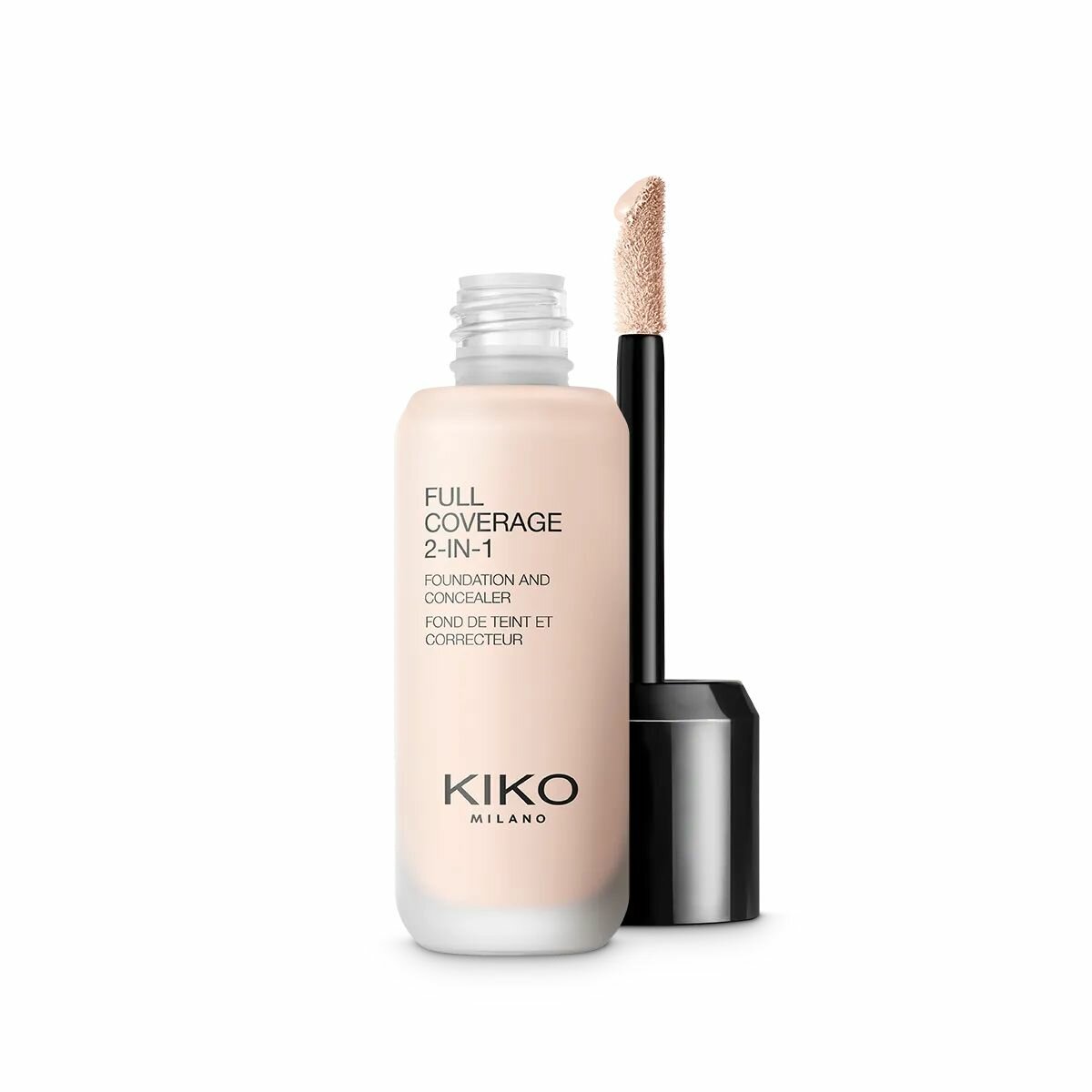 KIKO MILANO Тональный крем и консилер 2-в-1 с полным покрытием full coverage 2-in-1 foundation & concealer 25мл оттенок NR0 Neutral Rose