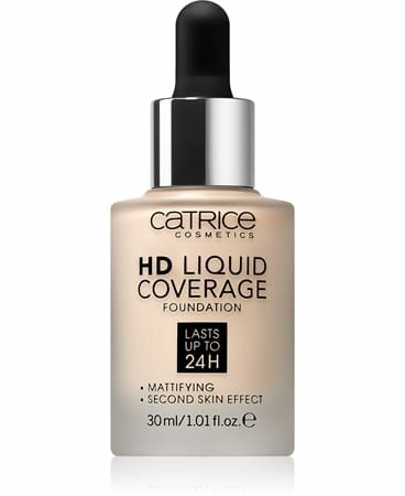 Пудра Catrice HD Liquid Coverage, оттенок 005 ivory beige, 30 мл