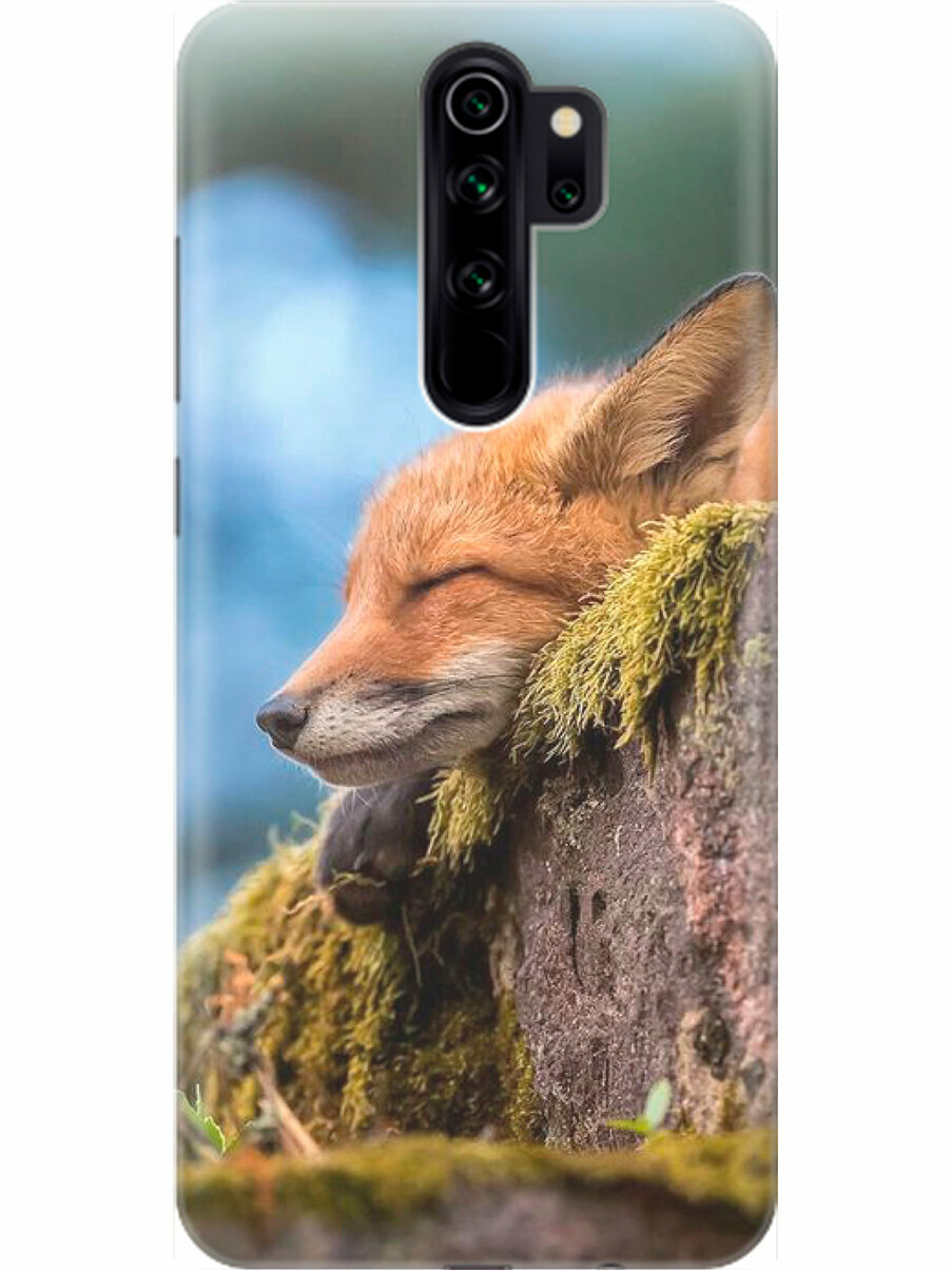 Накладка Transparent для Xiaomi Redmi Note 8 Pro с принтом "Умиротворенная лиса"