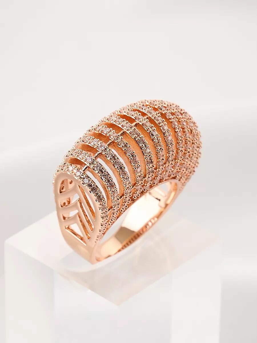 Кольцо, фианит, кристалл