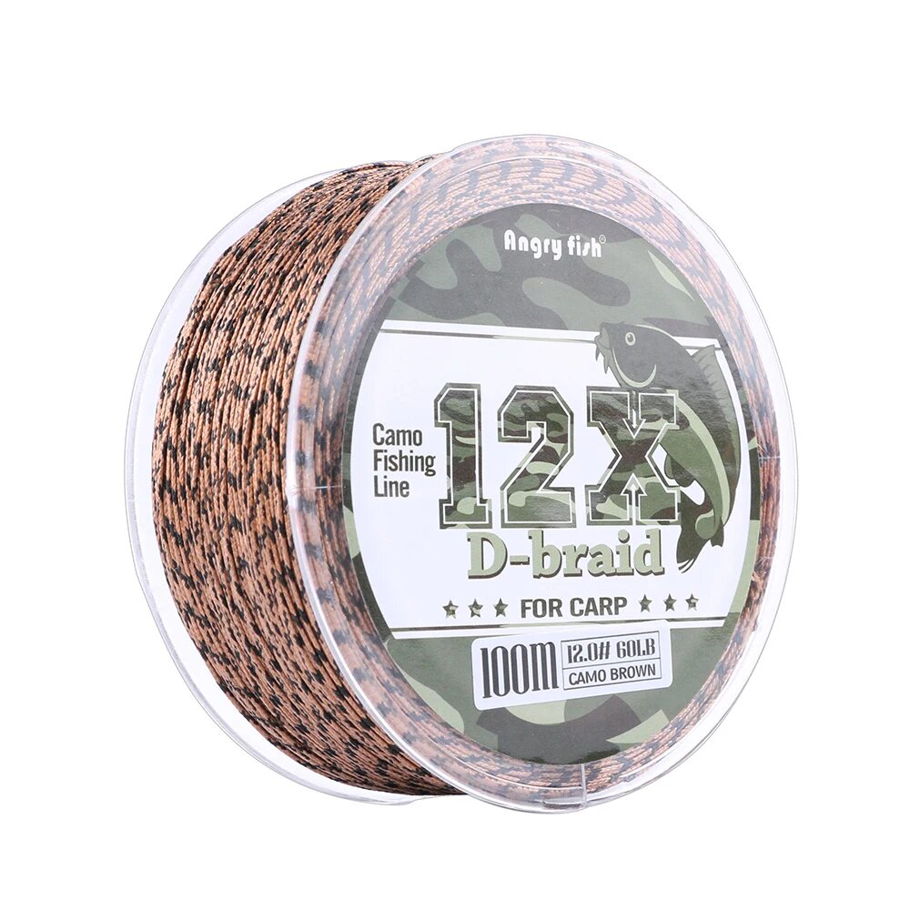 Angryfish Плетенка 60LB CamoBrown, 100м
