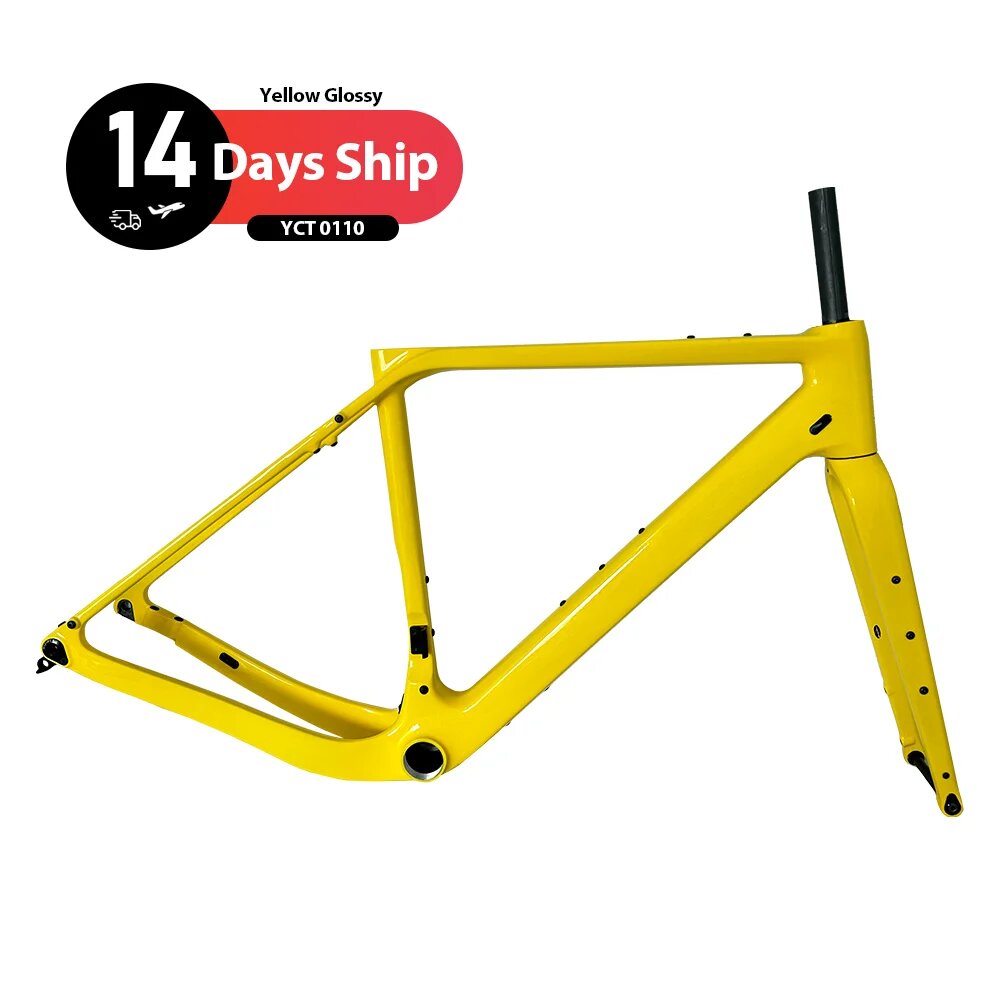 Желтая гравийная рама FARAOLL GT30 L (T47) Yellow Glossy