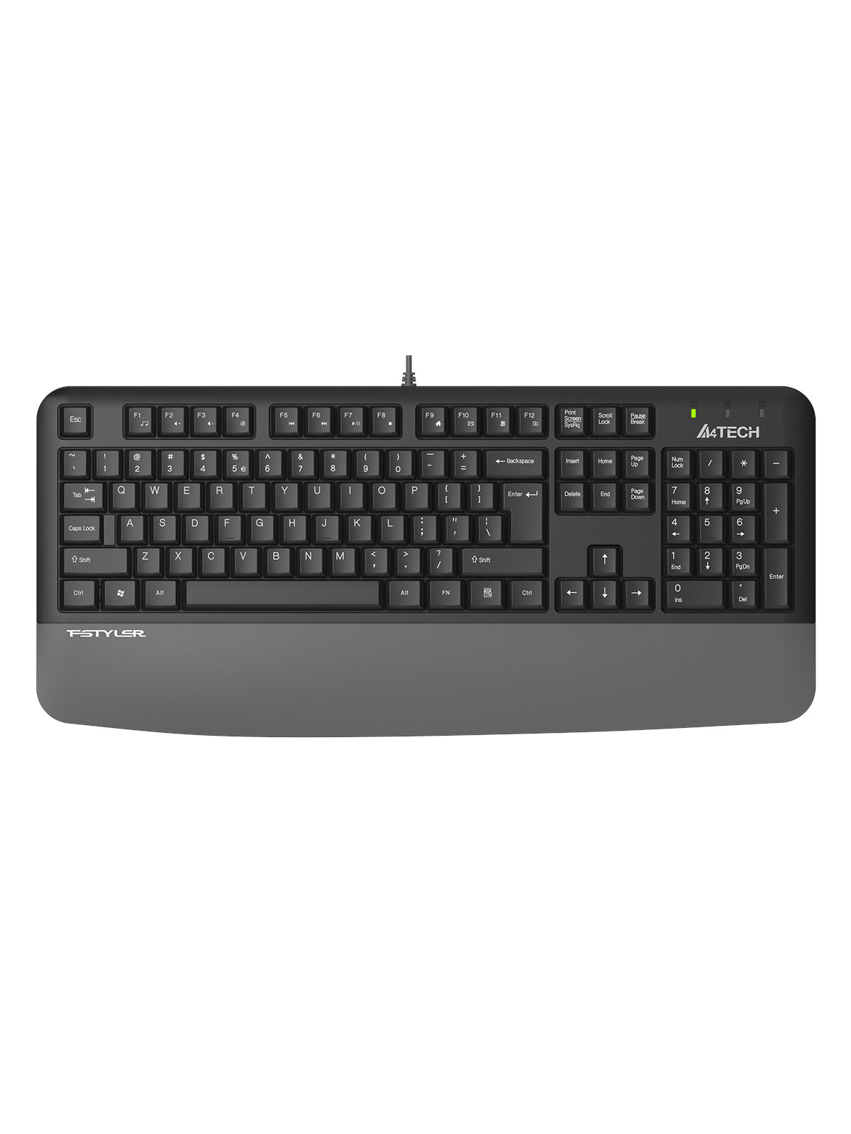 Клавиатура A4Tech Fstyler FK20 серый USB Multimedia (FK20) каб:1.5м