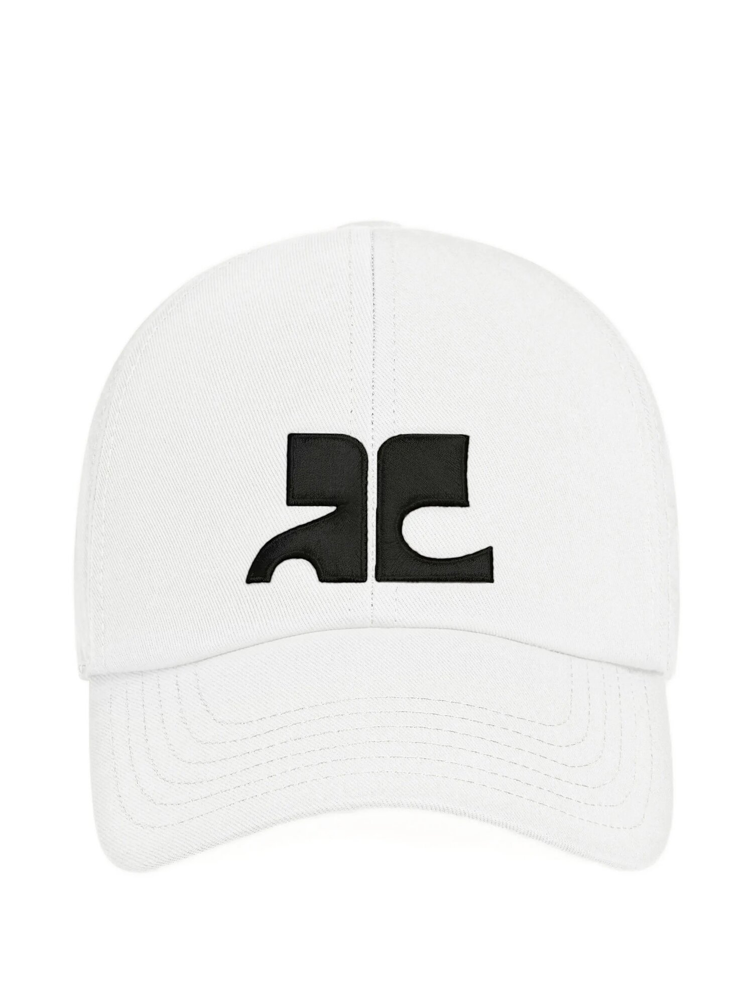 Шапка courreges AC logo-patch cap для девочек, размер OneSize, white