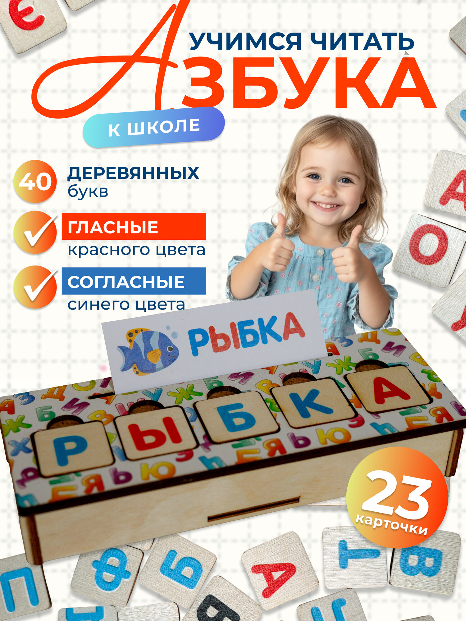 Обучающая игра Азбука для дошкольников. Алфавит. Изучение букв по картинкам.