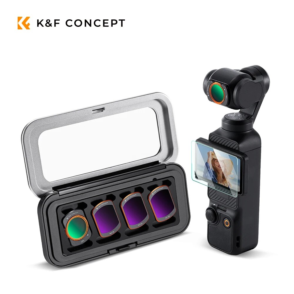 K&F Concept набор фильтров для DJI Osmo Pocket 3 CPL+ND16/64/256