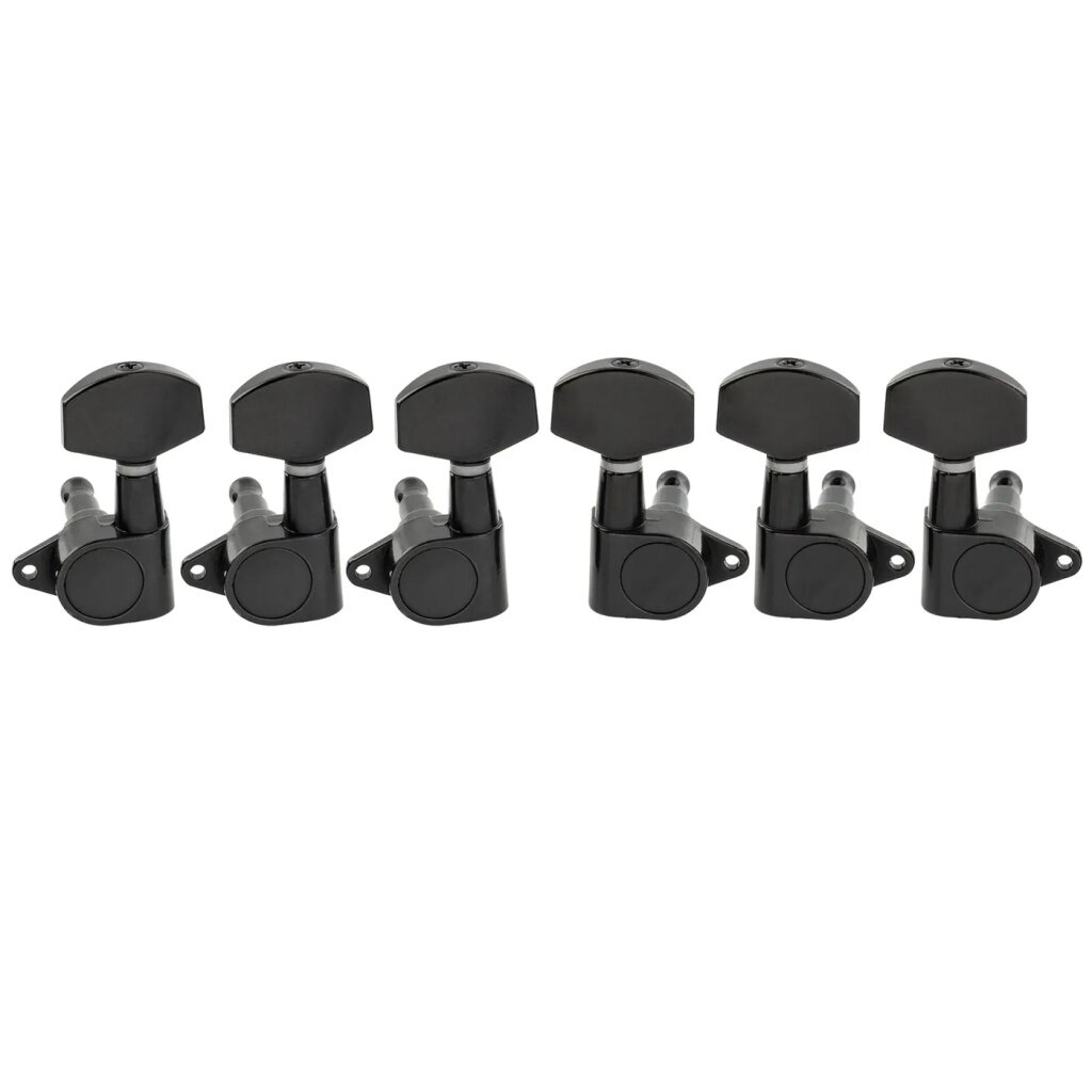 Колки для гитары 3+3, черные, Musiclily MX1348BK-3MX1349BK-3