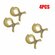 Зажим для коляски Бежевый, 4pcs Golden
