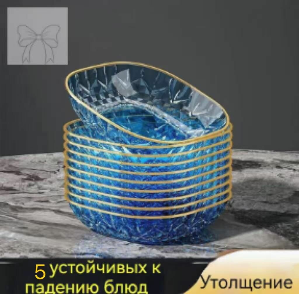 Набор тарелок 15 см 5 шт белый