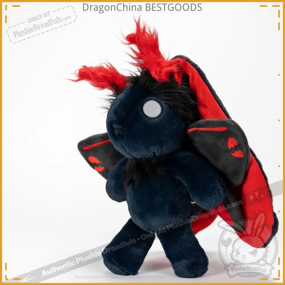 Мягкая игрушка Эмо Мотылёк Кролик 52 см, плюшевый зайка с крыльями, Plushie Dreadfuls
