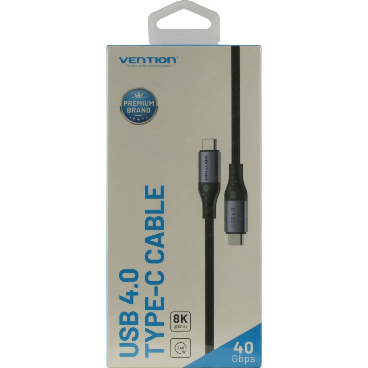 Vention TAVHF Кабель USB4 USB-C-- USB-C 1м — фото 1