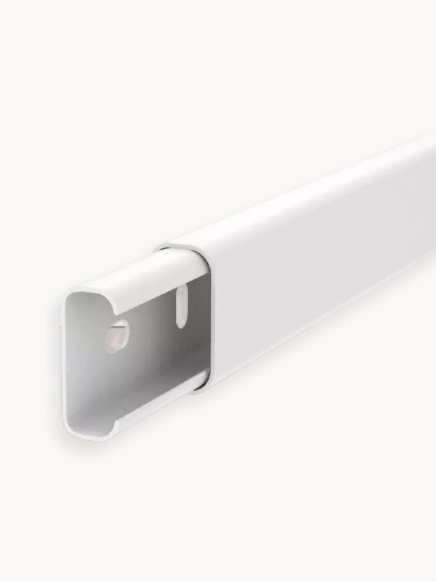 Кабель-канал 30x10 мм для проводов 2 шт скругленный настенный