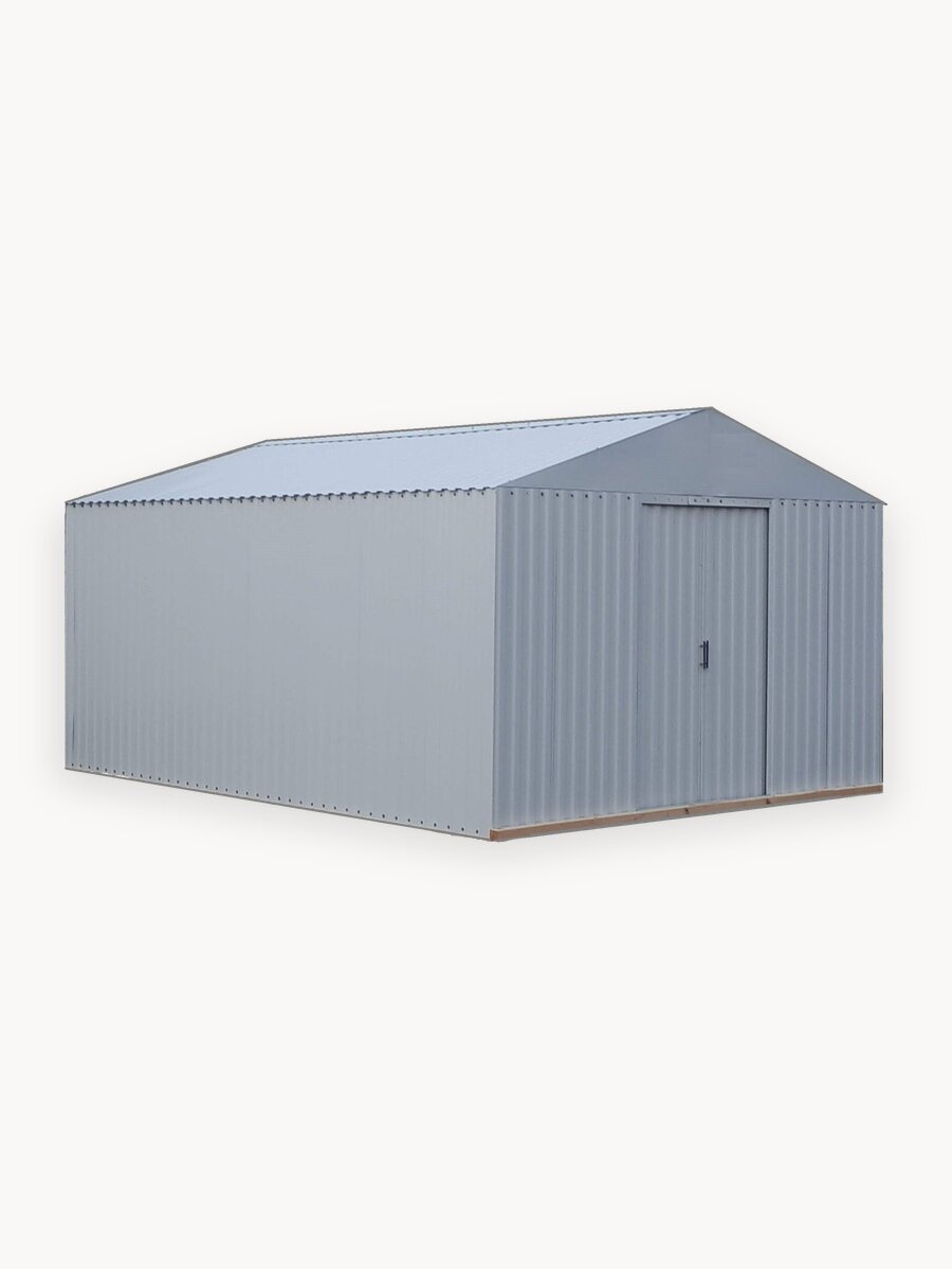 Хозблок СИМ-2 3*5,0м, RAL 9003, подсобник сарай сборный металлический