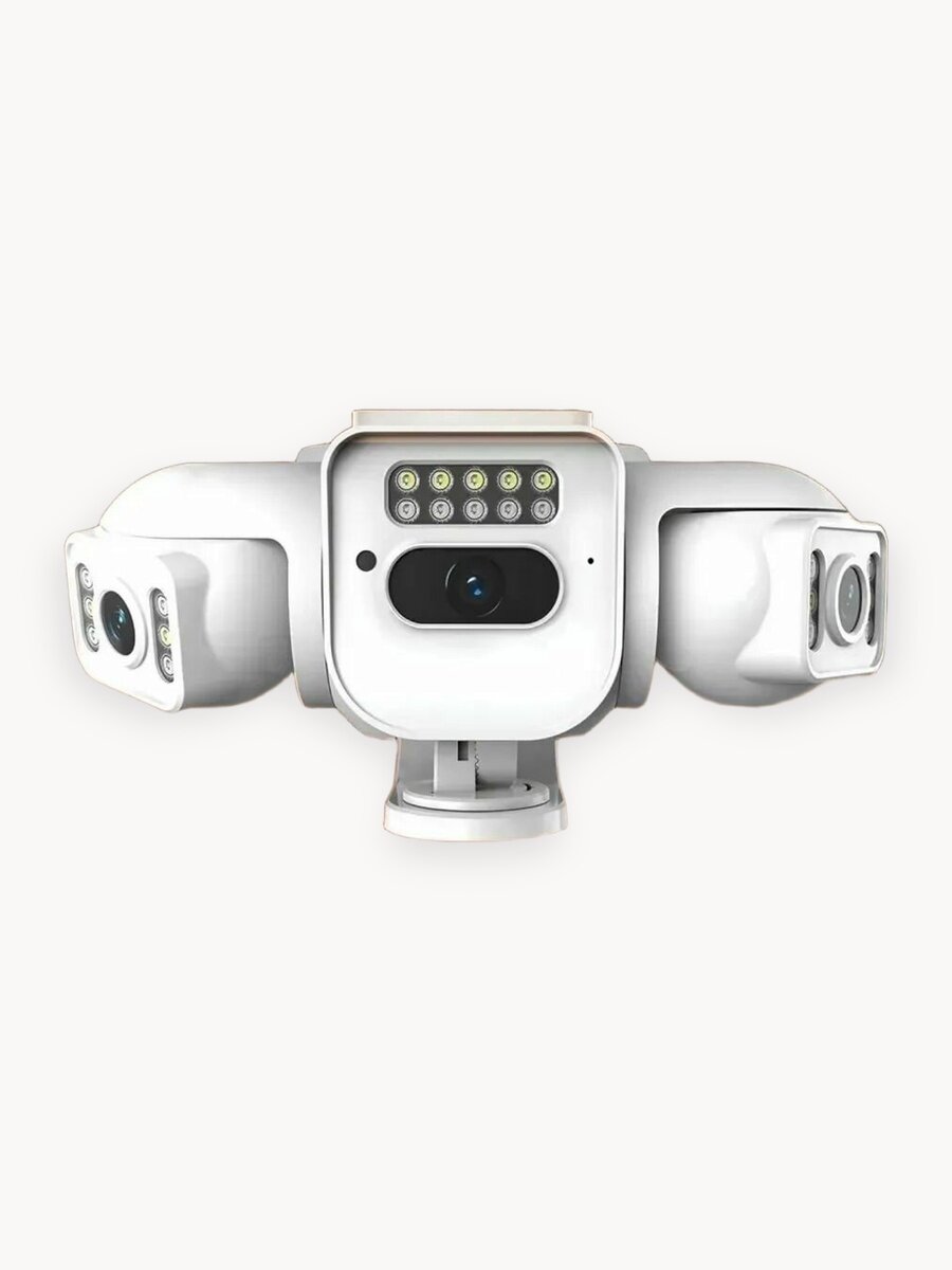 Камера видеонаблюдения с 3 объективами (от сим карты)