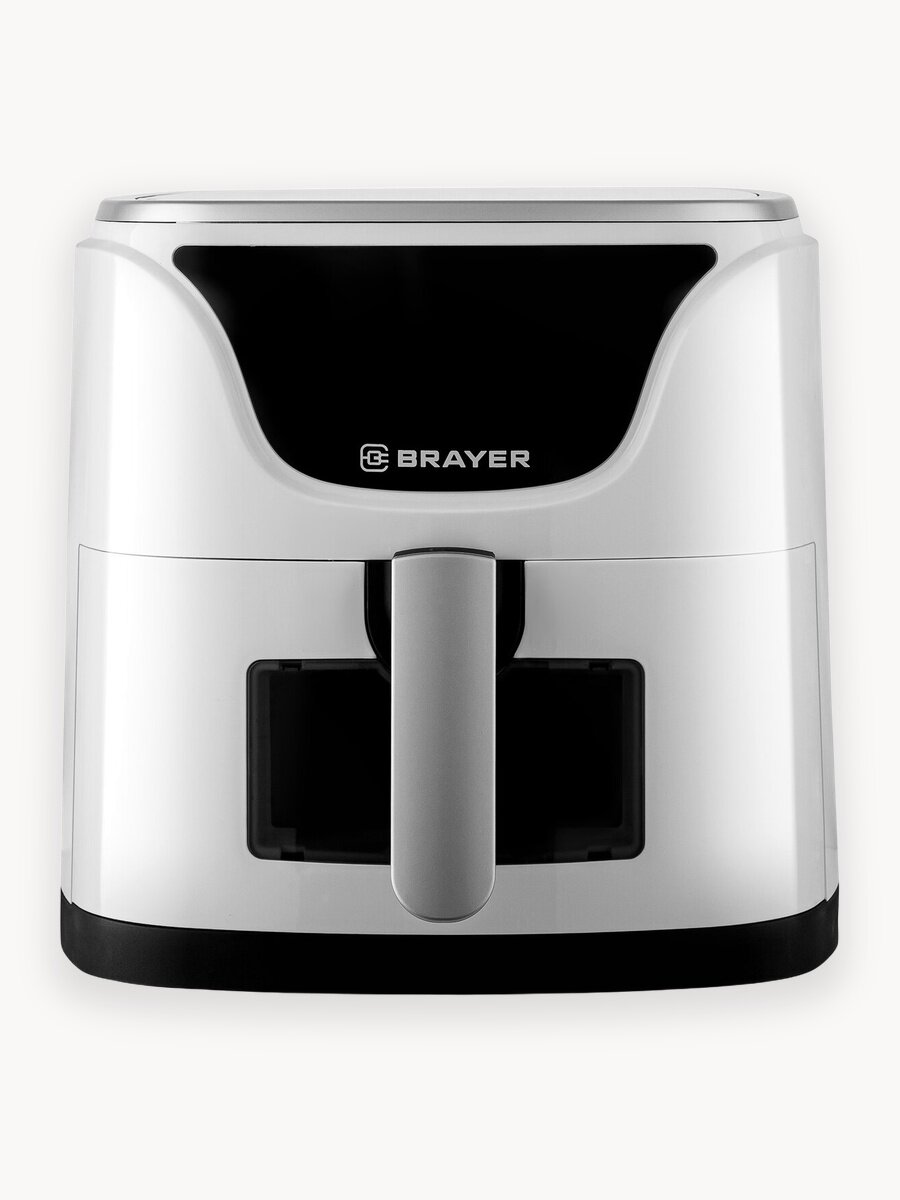 Аэрогриль BRAYER BR2036WH, 1500Вт, 5л, 7 программ, LCD-дисплей, сенсор, таймер, съемная решетка, белый