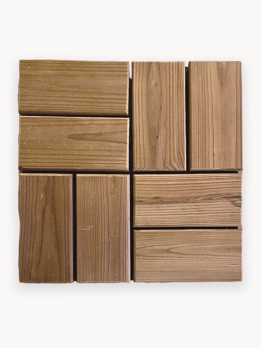 Модульный паркет DoSkin термососна ТИП-2 (1шт) 0,09 кв. м для покрытия террасы, бани и балкона