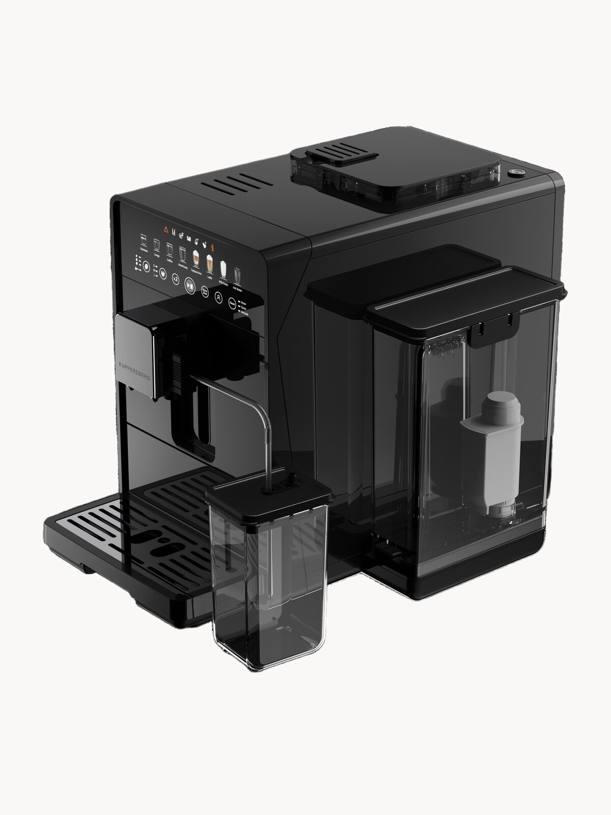 Автоматическая кофемашина Kuppersberg KCF 400 B Максимальная мощность 1450 Вт, капучинатор автоматический, Итальянская помпа Ulka