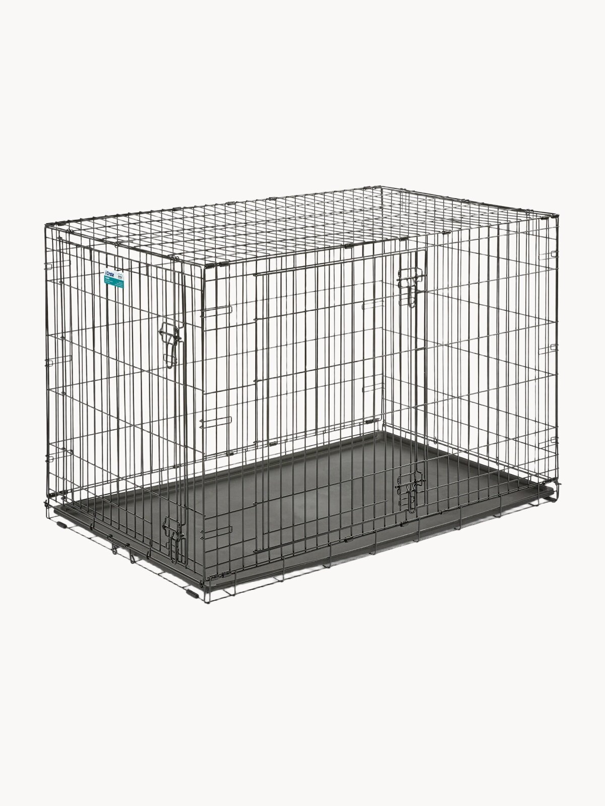 Клетка двухдверная для собак Midwest iCrate 1548DD, размер - 122 х 76 х 84 см, цвет - черный