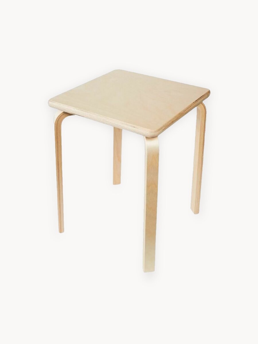 Квадратный табурет Swed House Fiesta, шпон березы, 20 мм, влагостойкий