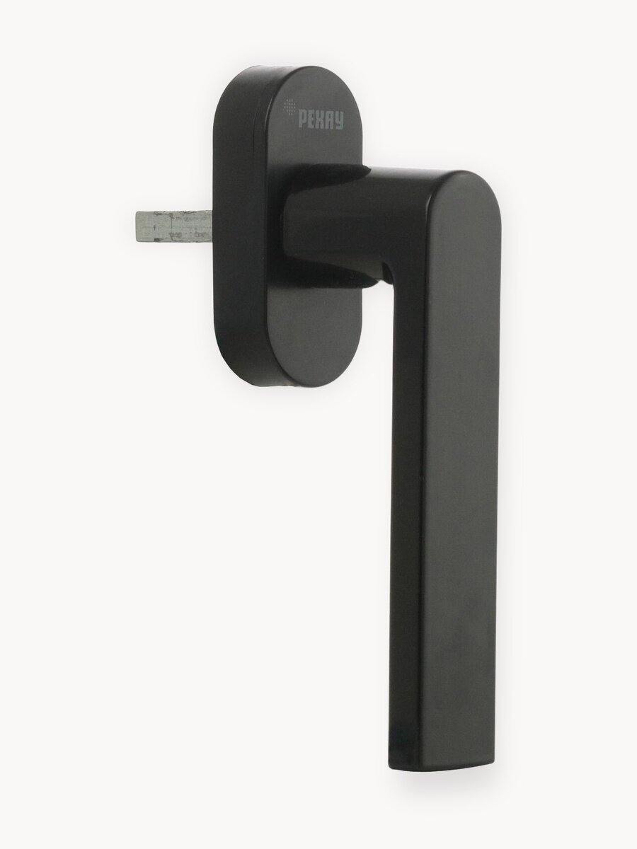 Ручка оконная REHAU MEDEA для пластиковых окон / для балконной двери, черная