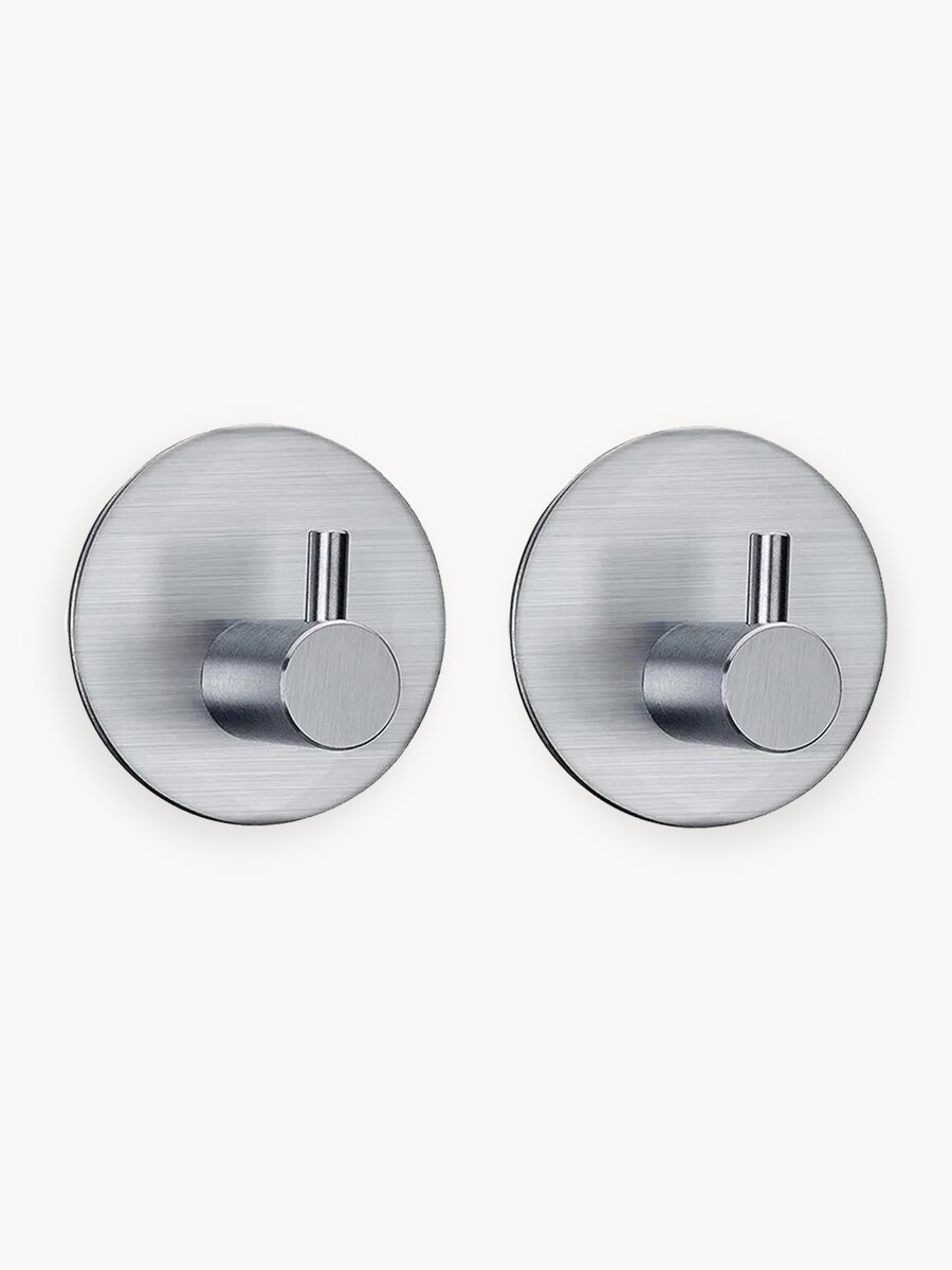 Набор самоклеящихся крючков Matoka KRP, металлические крючки для ванной и кухни,2 шт.