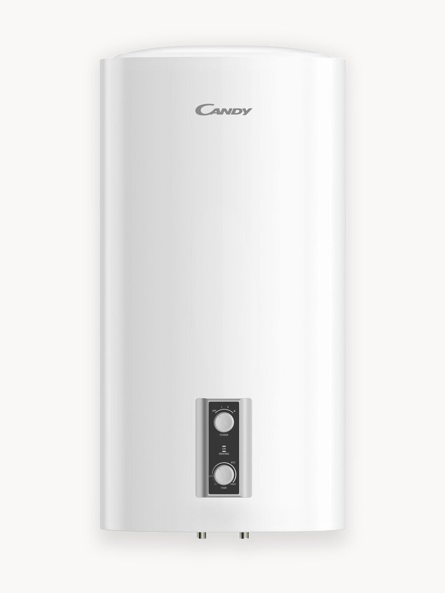 Водонагреватель накопительный CANDY CF50V-P1 INOX , 50 литров, три режима 0,7/ 1,3/ 2,0 кВт, нержавеющий бак, магниевый анод, защита от перегрева, УЗО, белый
