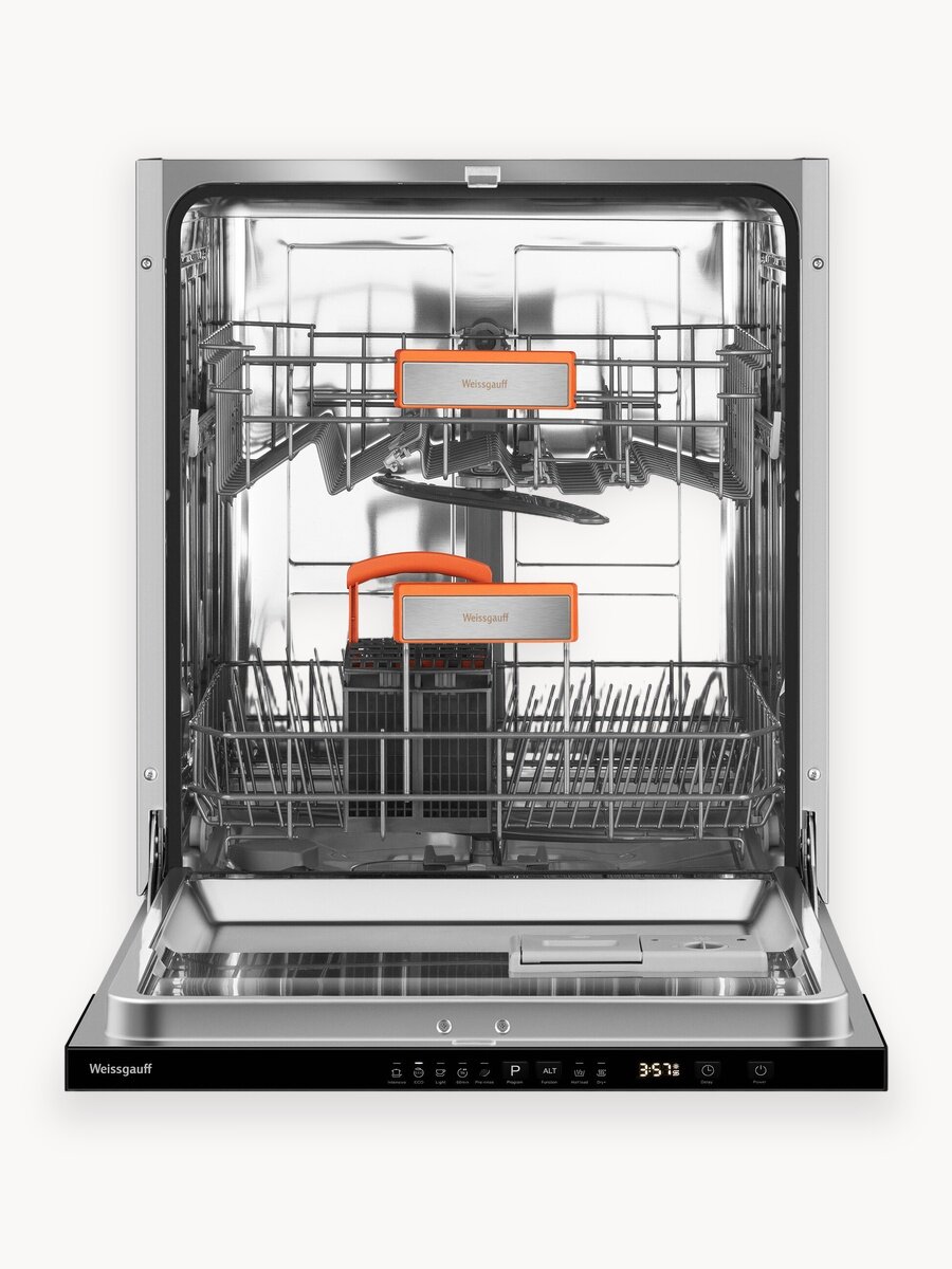 Встраиваемая посудомоечная машина с лучом на полу Weissgauff BDW 6025 D Infolight 12 комплектов посуды, 5 программ