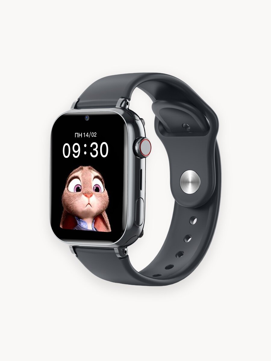 Часы Aimoto Concept Plus SIM, детские, 4G, GPS, IP65, силиконовые, черные