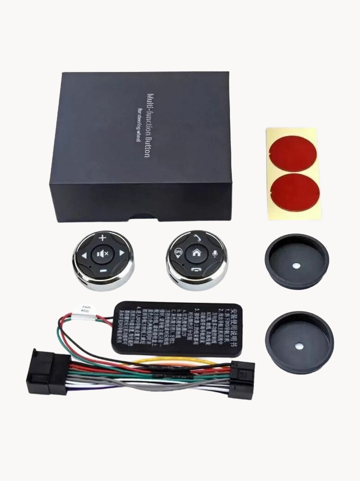 Беспроводной пульт на руль для магнитолы автомобиля, беспроводные кнопки в машины, управление с руля Bluetooth, Android DVD Gps плеер беспроводной контроллер