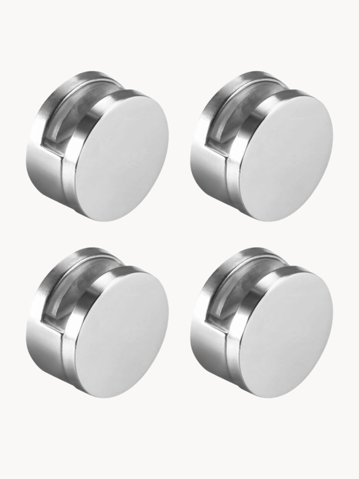 Держатель зеркала металлический (без сверления) D22мм крепление зеркалодержатель (комплект 4 шт.) MIKRON