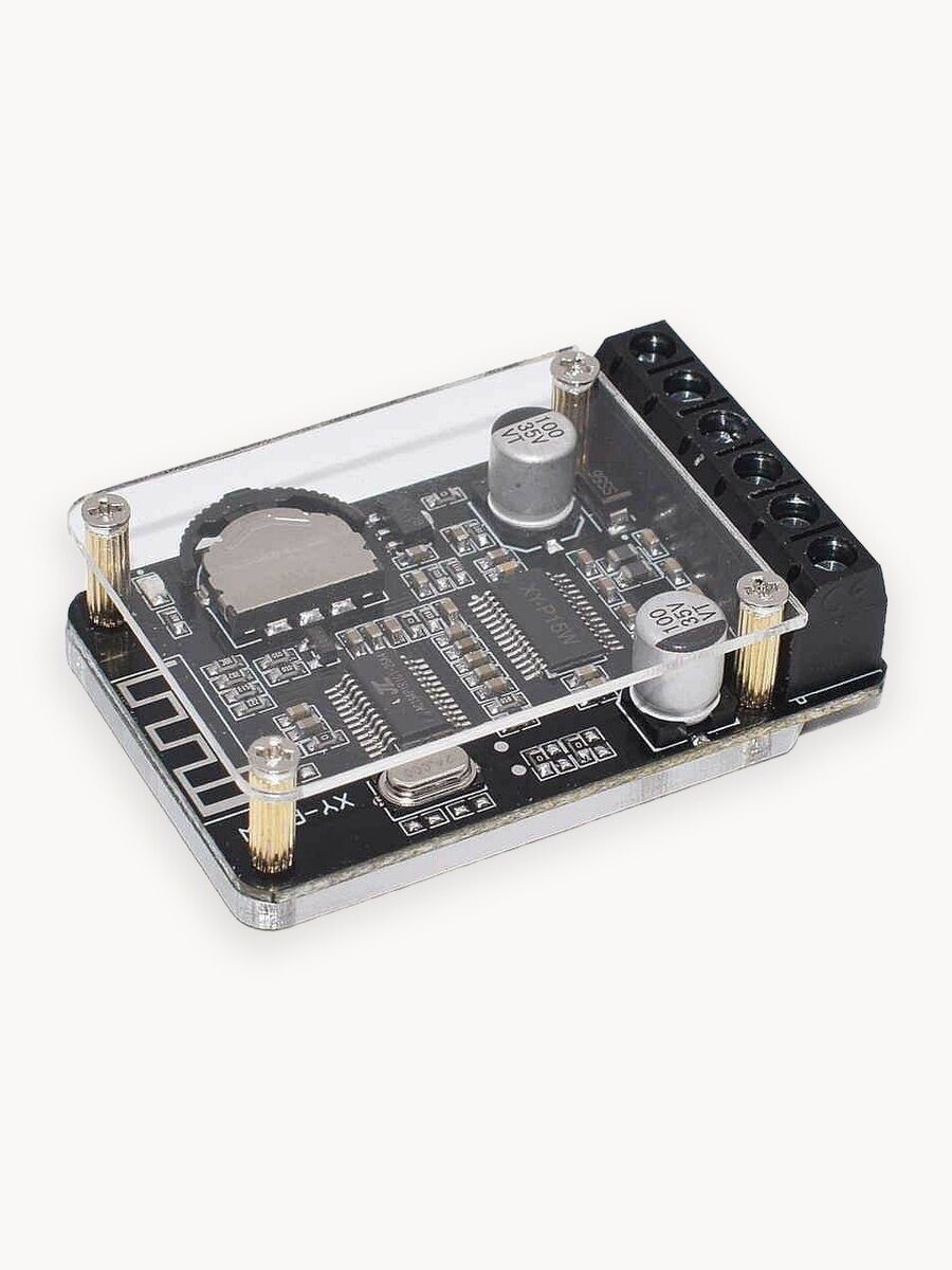 Цифровой стерео усилитель мощности звука с Bluetooth 5.0 XY-P15W 2x30Вт в корпусе (У)