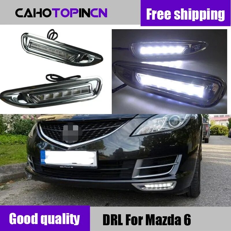 Дневные ходовые огни DRL для Mazda6 Mazda 6, 2008, 2009, 2010, 12 Светодиодный