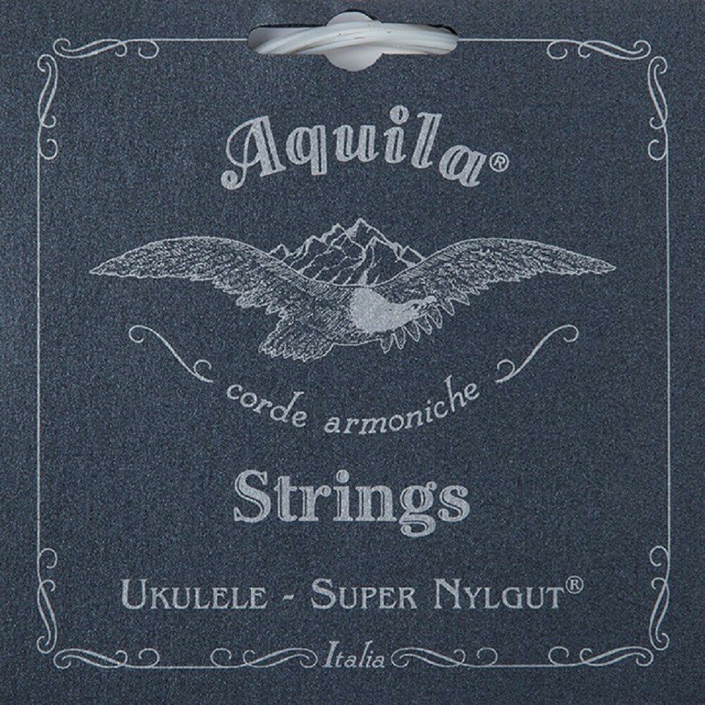 Струны для укулеле концерт AQUILA 104U SUPER NYLGUT (Low G-C-E-A). Струны отличаются низким растяжением и устойчивым строем.