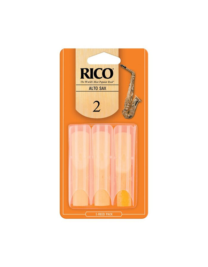 Трости для альт саксофона Rico №2 (3 шт) для обучения и музицирования
