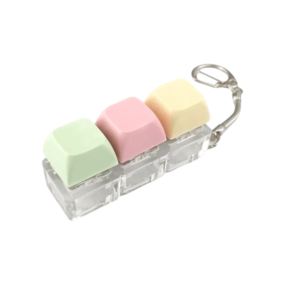 3/4/9 клавиш антистресс кнопка-кликер колпачок брелок для ключей на палец колпачки для клавиатуры игрушка DIY клавиатура-кликер игрушка для взрослых для облегчения