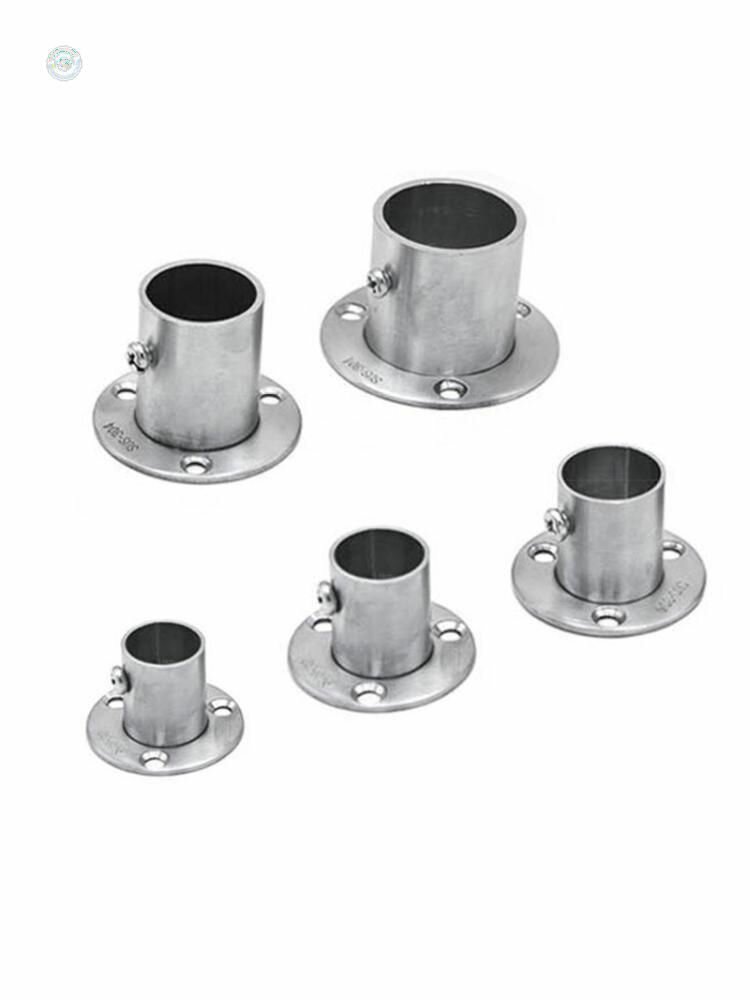 Муфта фланец для штанги шкафа 32 мм из нержавеющей стали, регулируемый кронштейн для трубы 16-32 мм, надежное крепление для карниза в ванной, кухне, гардеробной