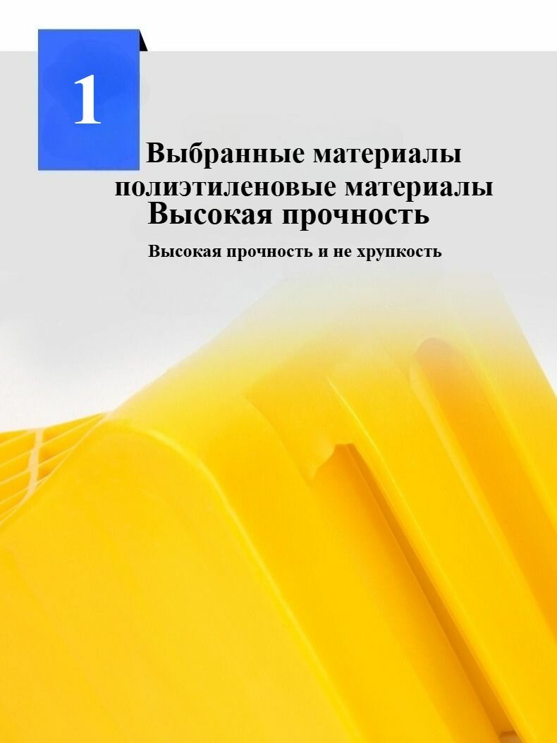Упор противооткатный для колес автомобиля 53x15 см, 1 шт, предотвращает скатывание транспорта на стоянке — фото 1