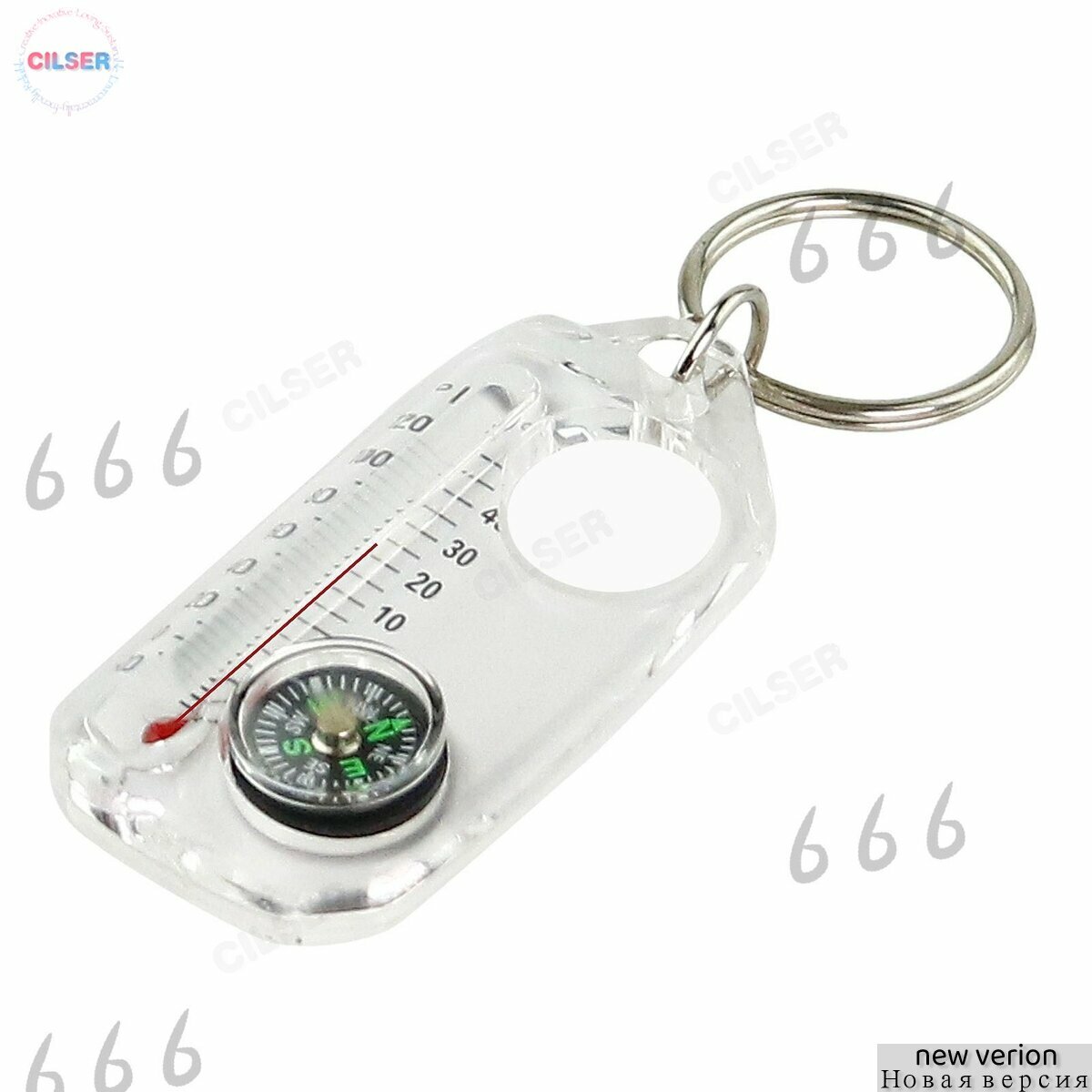 Портативный брелок-термометр с компасом
